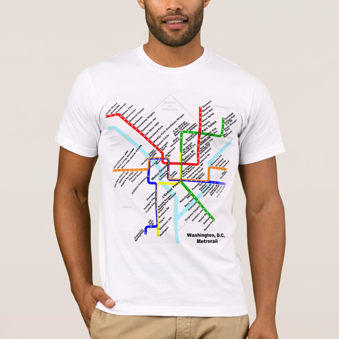 Washington dc metro Shirt | Zazzle