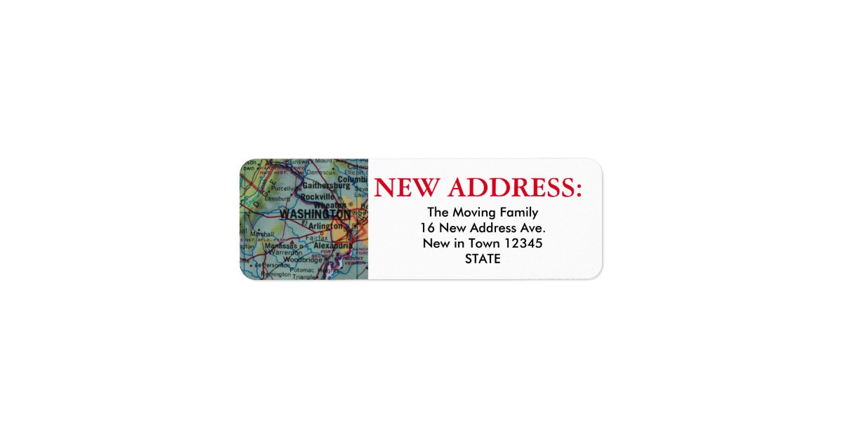 Washington DC New Address Label Zazzle Washington DC New Address Label Zazzle