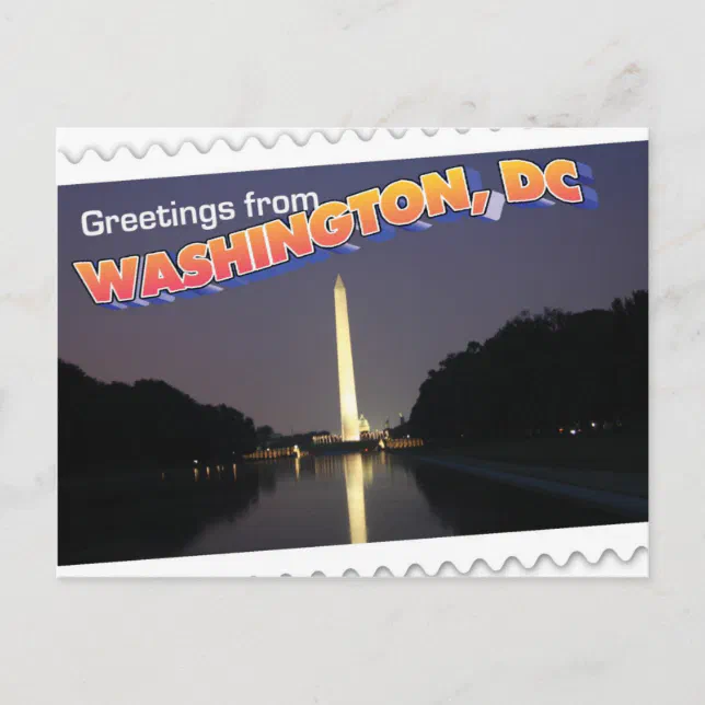 Washington, DC postcard Washington Monument | Zazzle