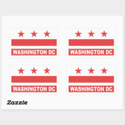Washington DC Rectangular Sticker | Zazzle