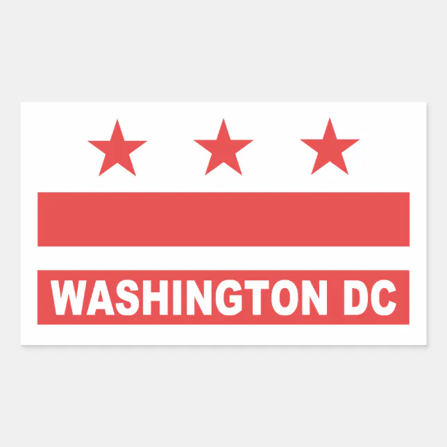 Washington DC Rectangular Sticker | Zazzle