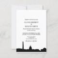 Washington DC Skyline Cityscape Wedding Invitation | Zazzle