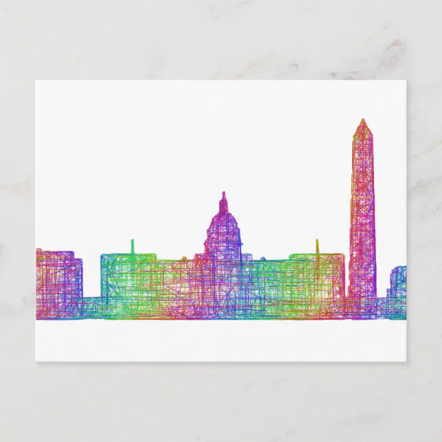 Washington DC skyline Postcard | Zazzle