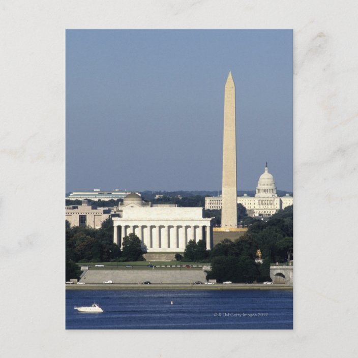 Washington DC Skyline with US Capitol Building 2 Postcard | Zazzle.com