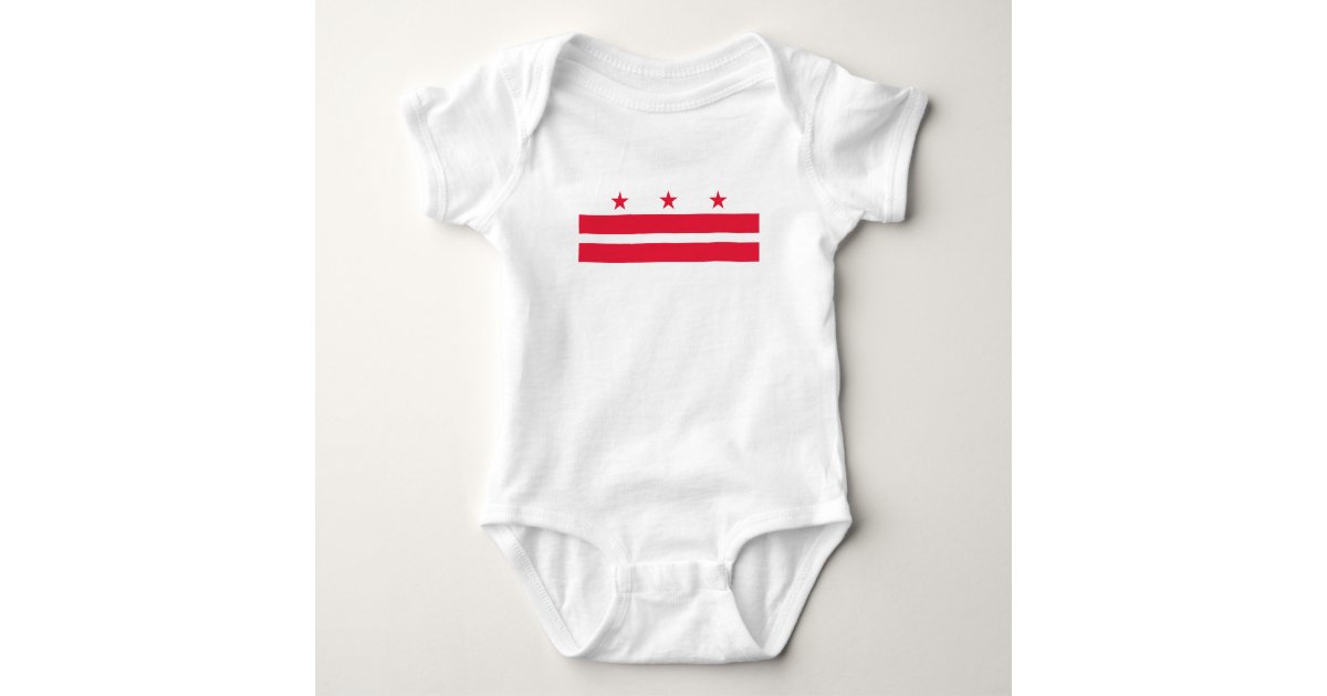 Washington DC State Flag Baby Bodysuit | Zazzle