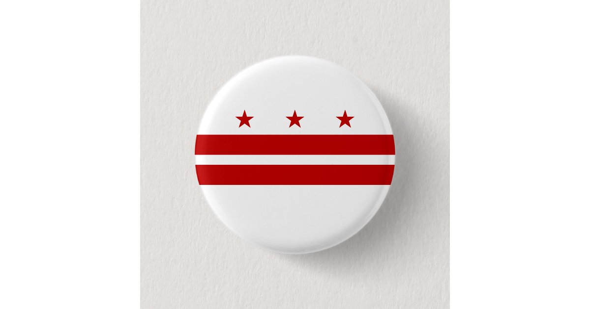 Washington DC State Flag Button | Zazzle