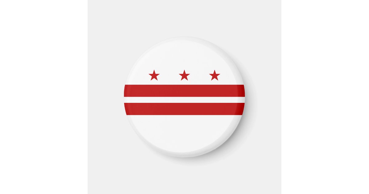 Washington DC State Flag Magnet | Zazzle
