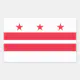 Washington DC State Flag Rectangular Sticker | Zazzle