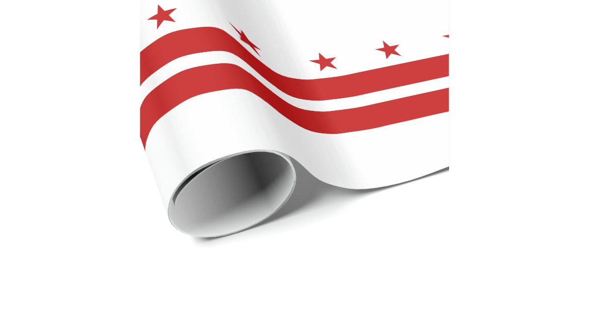 Washington DC State Flag Wrapping Paper | Zazzle
