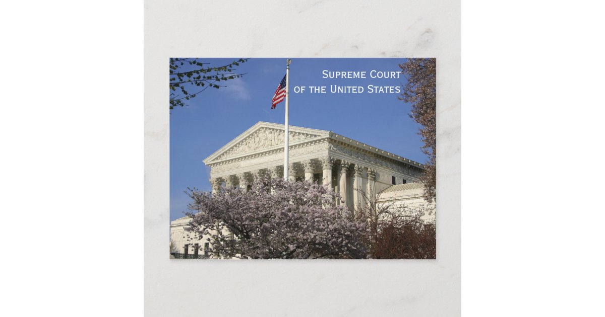 Washington, DC: The Supreme Court Postcard | Zazzle
