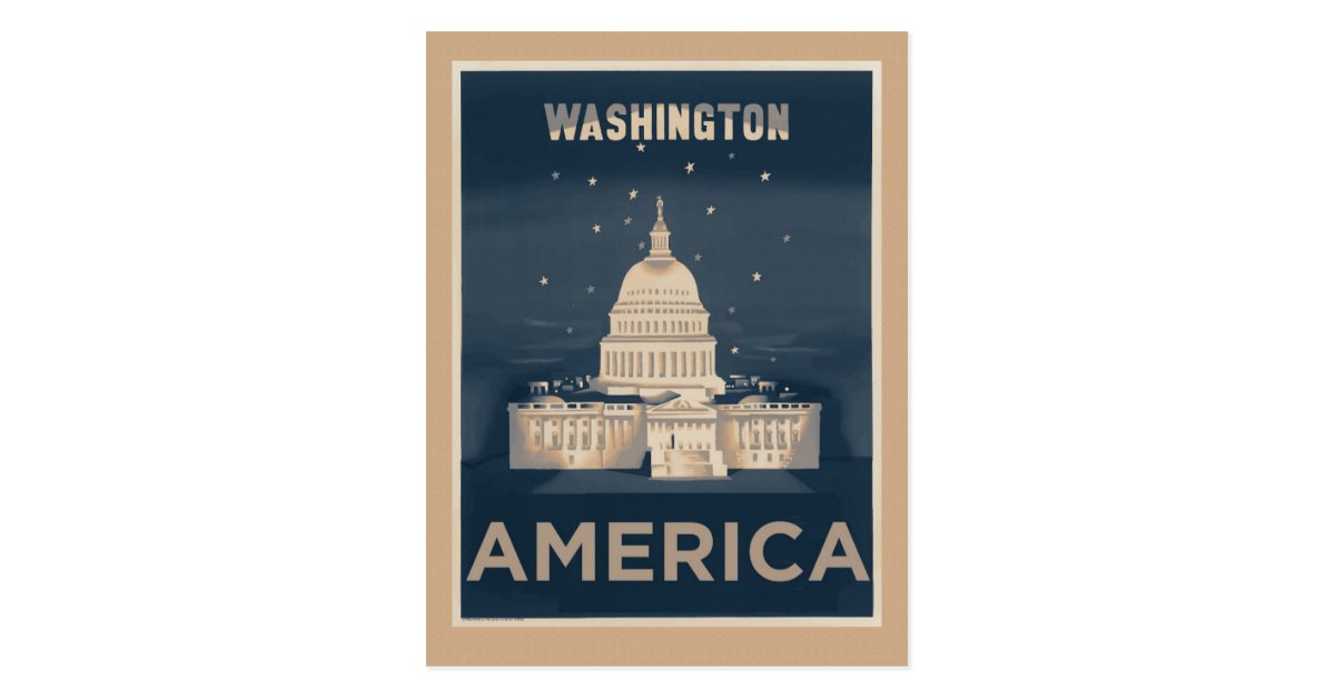 Washington DC Travel Postcard | Zazzle.com