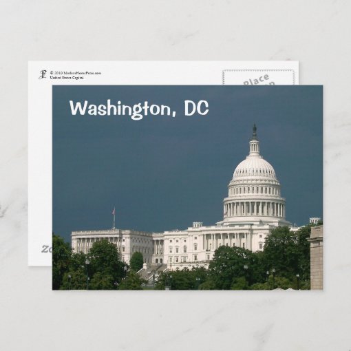Washington, DC: United States Capitol Postcard | Zazzle