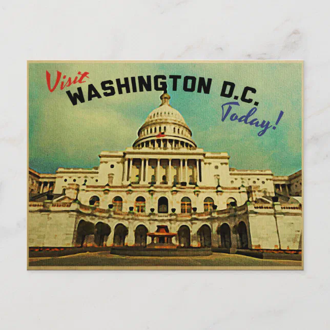 Washington DC Vintage Postcard | Zazzle