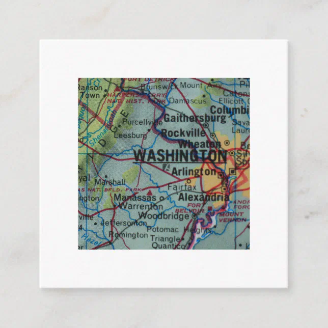 Washington DC We've Moved New Address Card | Zazzle