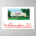 White House US Capitol Building Washington DC Poster | Zazzle.com