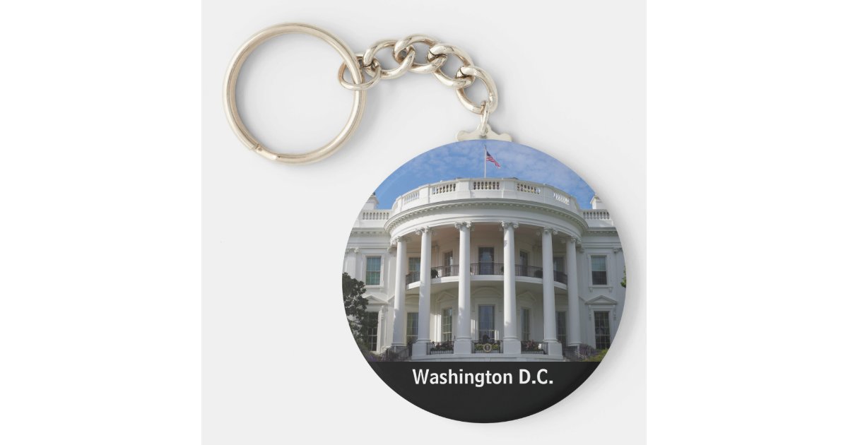 Washington DC White House Keychain | Zazzle.com