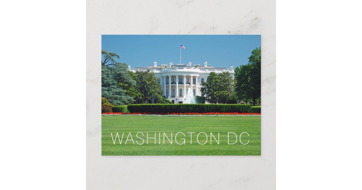 Washington DC White House Postcard | Zazzle