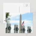 Washington Monument and WWII Memorial in DC Postcard | Zazzle