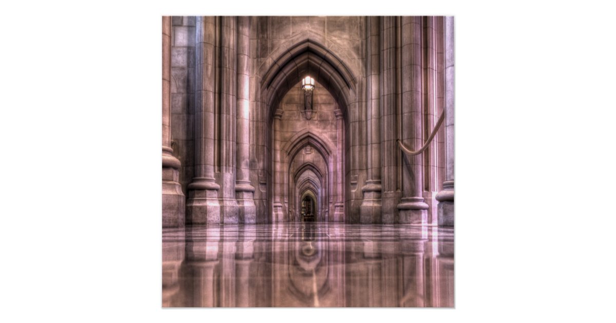 Washington National Cathedral Reflections Poster | Zazzle