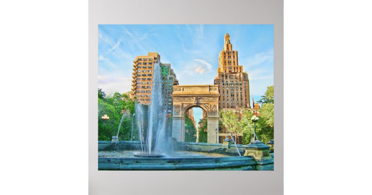 Washington Square Park, NYC Poster | Zazzle