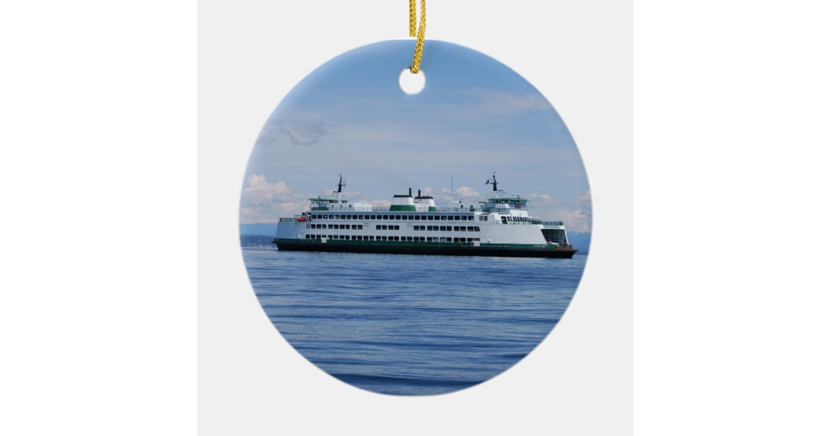 Washington State Ferry Ornament | Zazzle