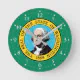 Washington State Flag Round Clock | Zazzle