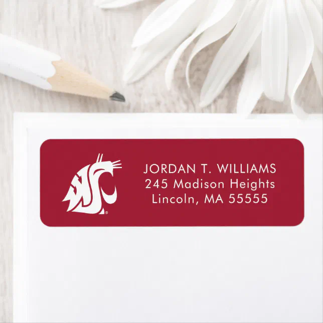 Washington State Graduate Label | Zazzle