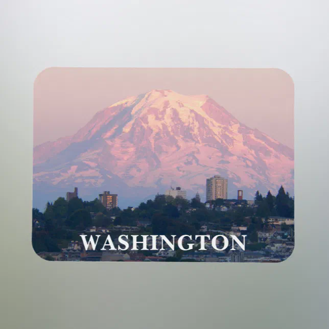 Washington State Mount Rainier Landscape Magnet | Zazzle