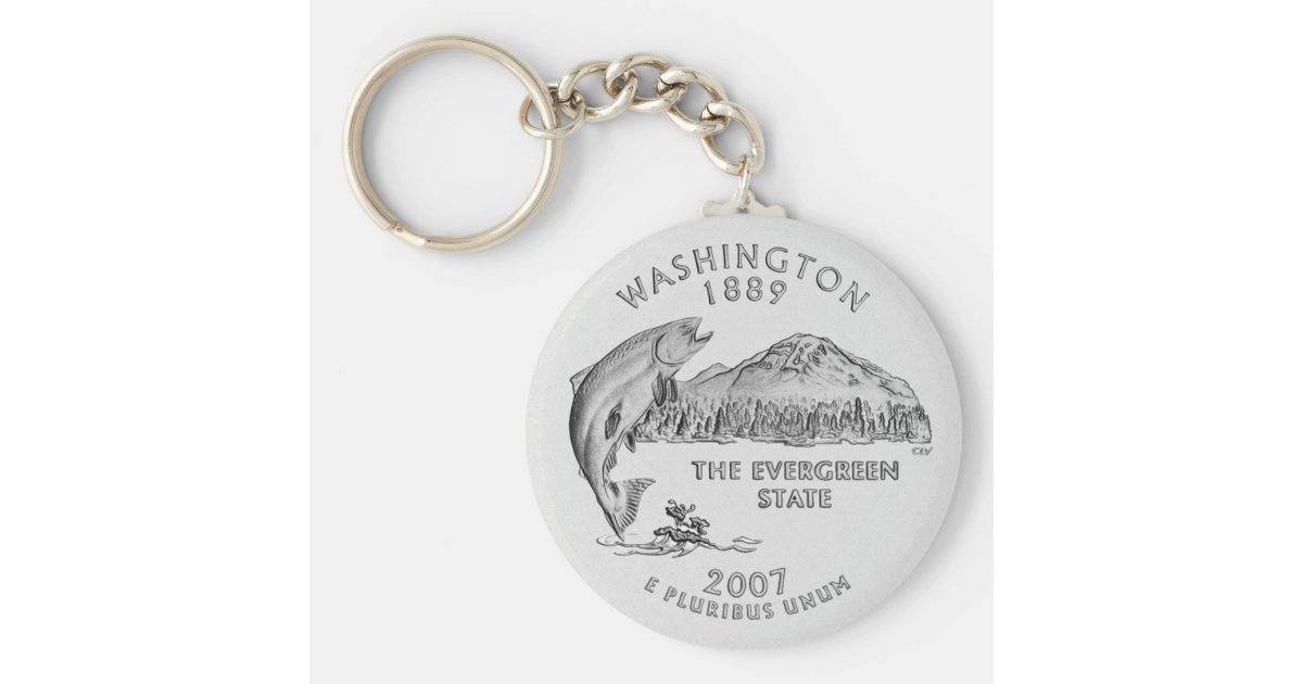 Washington State Quarter Keychain | Zazzle.com