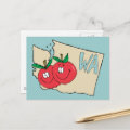 Washington State WA Cartoon Map with Apple Art Postcard | Zazzle