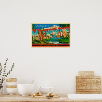 Washington - The Evergreen State Poster | Zazzle
