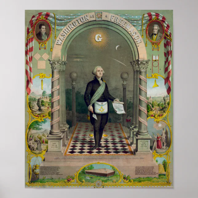 Washington The Mason I Poster | Zazzle