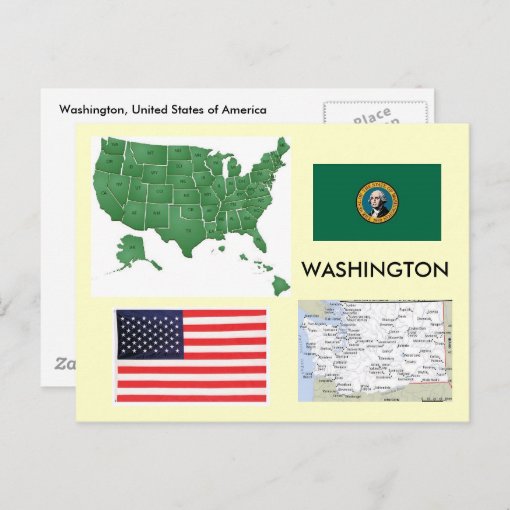 Washington, USA Postcard | Zazzle