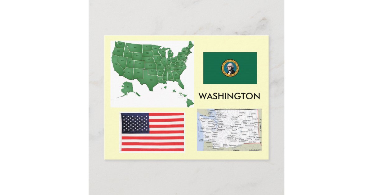 Washington, USA Postcard | Zazzle