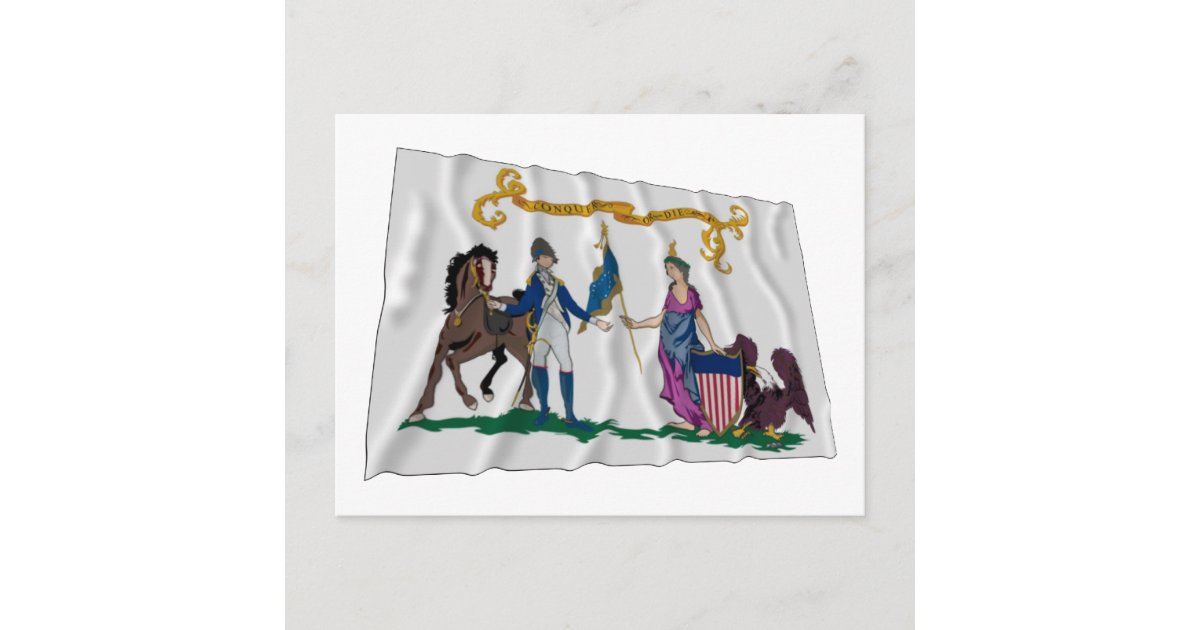 Washington's Lifeguard Flag Postcard | Zazzle
