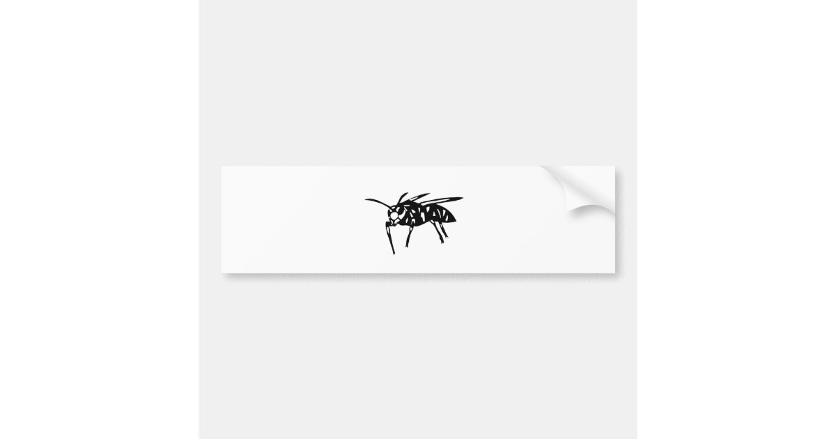 Wasp Goods Bee hornet; yellow jacket; wasp kirie Bumper Sticker | Zazzle