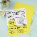 Wasp, Pest Control Advertising Flyer | Zazzle