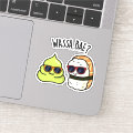 Wassa Bae Funny Food Wasabi Pun Sticker | Zazzle