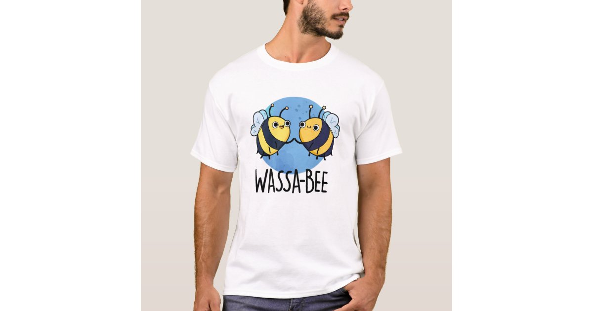 Wassabee Funny Wasabi Bee Pun T-Shirt | Zazzle