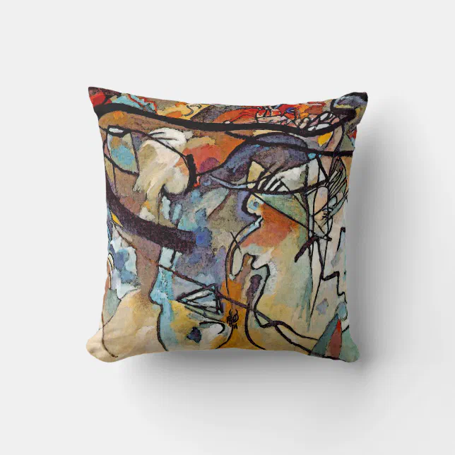 Wassily Kandinsky - Composition Five Abstract Art Throw Pillow | Zazzle