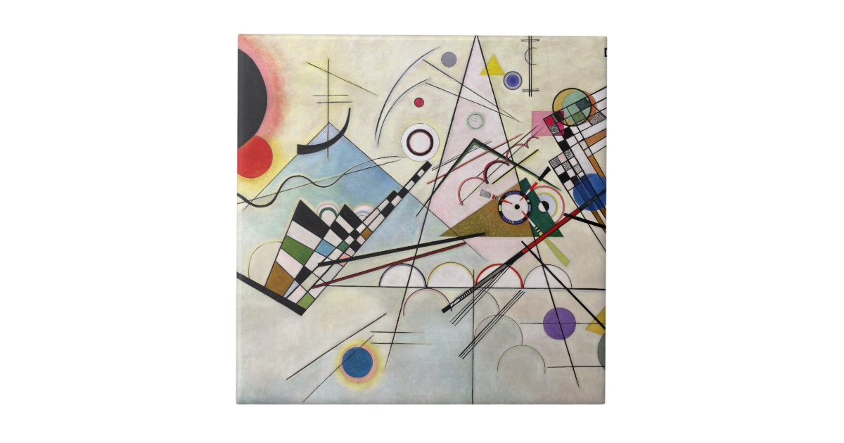 WASSILY KANDINSKY - Composition VIII 1923 Ceramic Tile | Zazzle