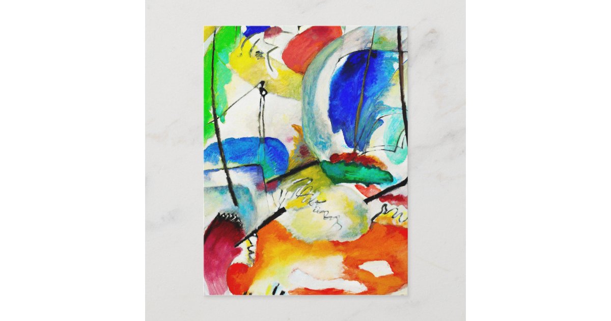 Wassily Kandinsky - Sea Battle Postcard | Zazzle