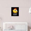 Wat Da Cluck Funny Chicken Pun Dark BG Poster | Zazzle