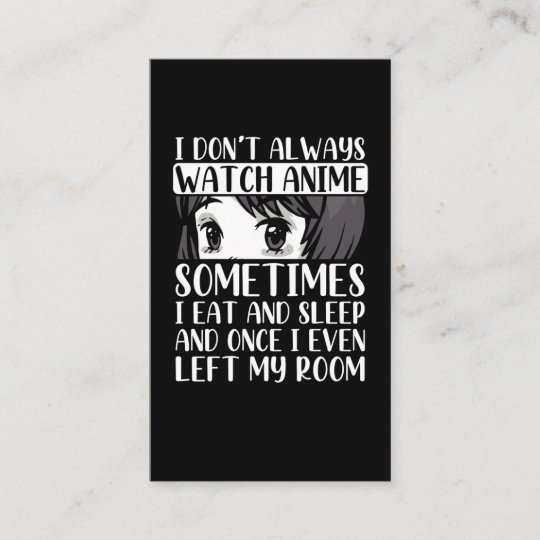 Watch Anime Otaku Girl Japanese Comic Manga Fan Business Card | Zazzle.com