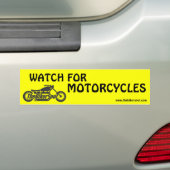Watch for Motorcycles Bumper Sticker | Zazzle