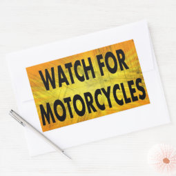 Watch For Motorcycles Stickers | Zazzle