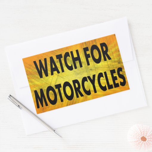 Watch For Motorcycles Stickers | Zazzle