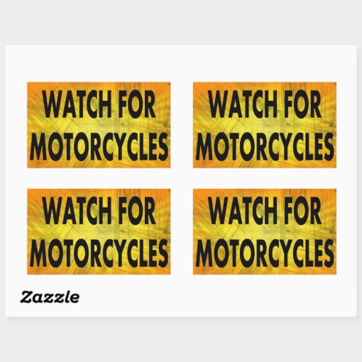 Watch For Motorcycles Stickers | Zazzle