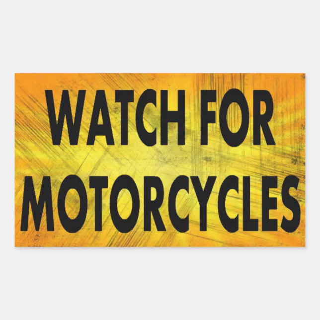 Watch For Motorcycles Stickers | Zazzle