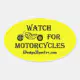 Watch For Motorcycles Yellow - Stickers | Zazzle